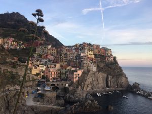 Manarola, famous for its Marina and for the illuminated nativity scene