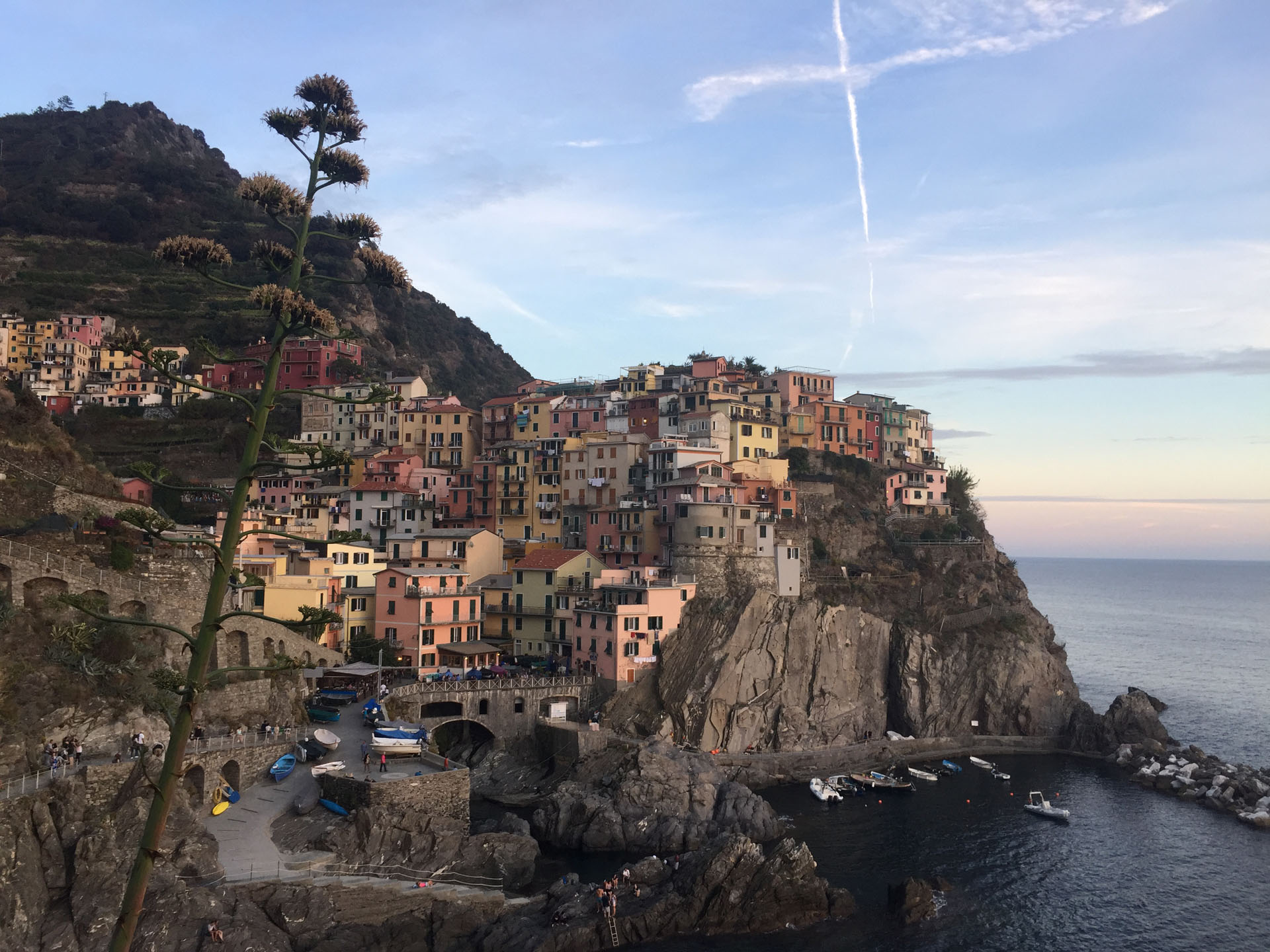 Manarola, célèbre pour sa marina et pour la crèche lumineuse