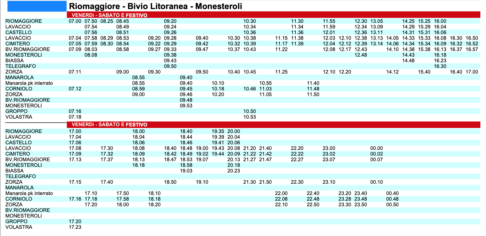 Bus Navetta - Visit Cinque Terre