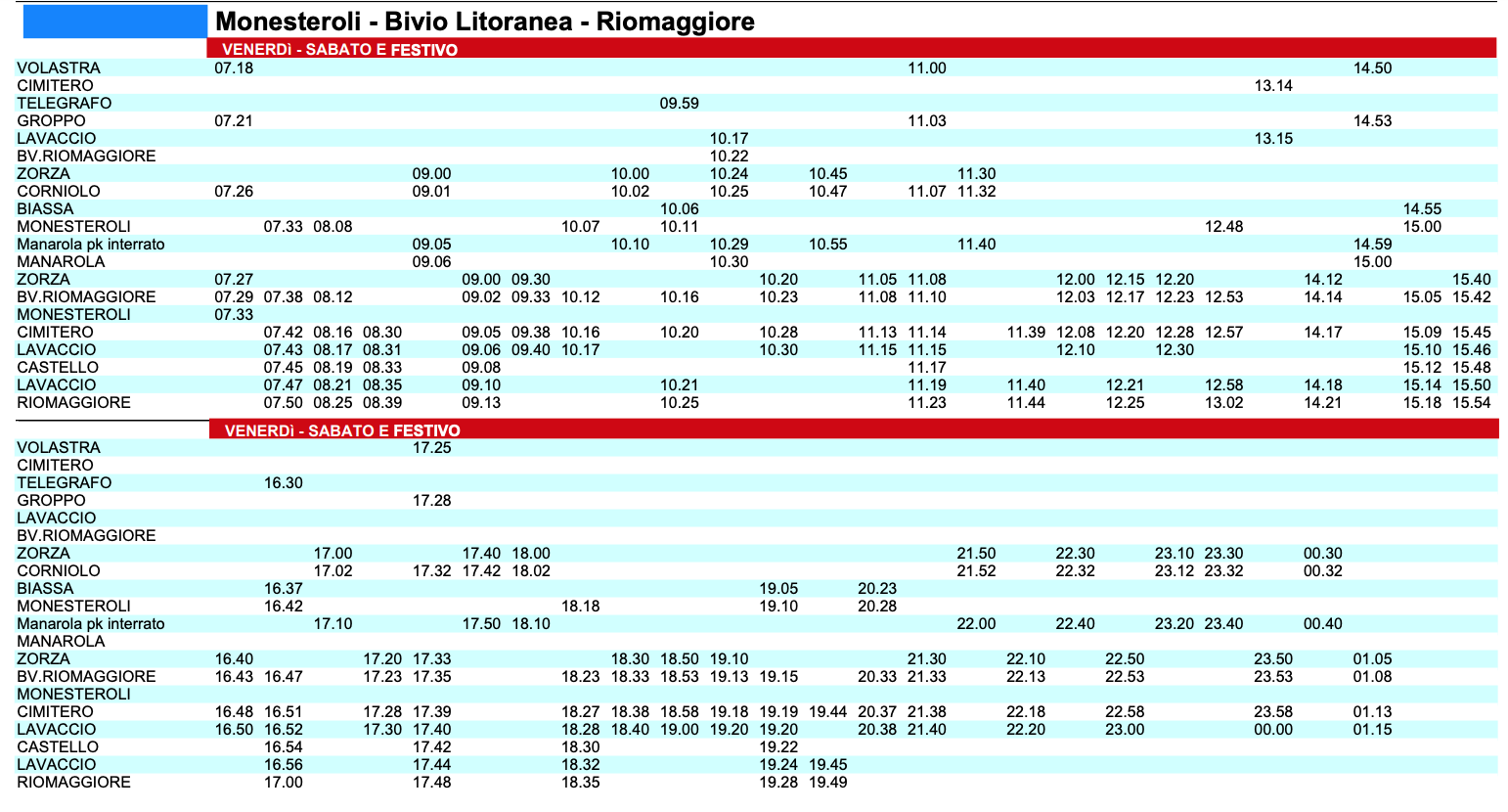 Bus Navetta - Visit Cinque Terre